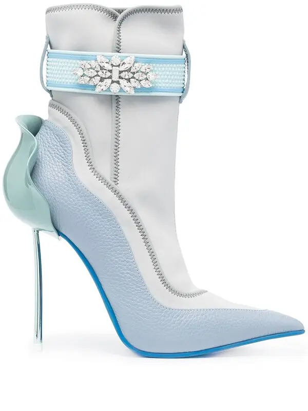 LE SILLA Crystal-embellished Ankle Boots