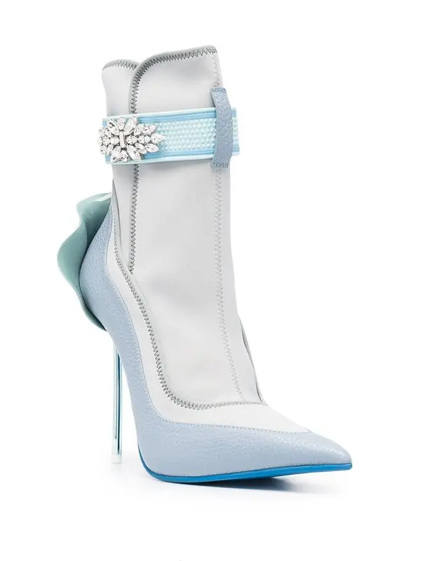 LE SILLA Crystal-embellished Ankle Boots
