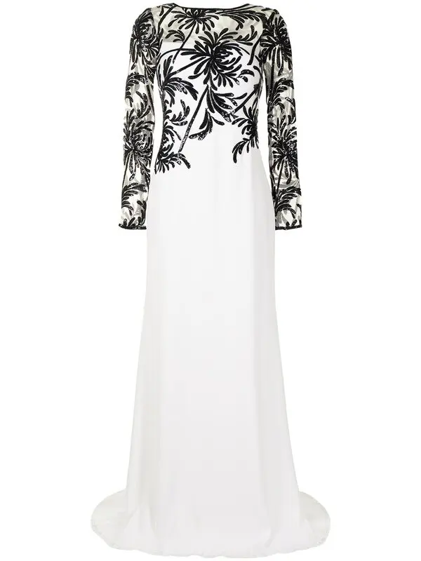 Tadashi Shoji Haruki Long-sleeve Gown