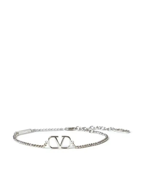 Valentino Garavani Vlogo Signature Chain Bracelet - Silver