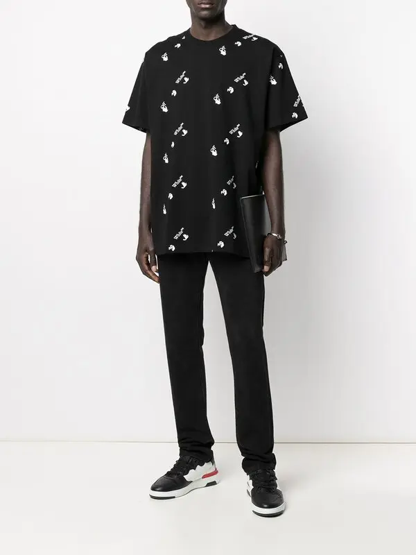 Off-White Swimming Logo-print T-shirt - Black