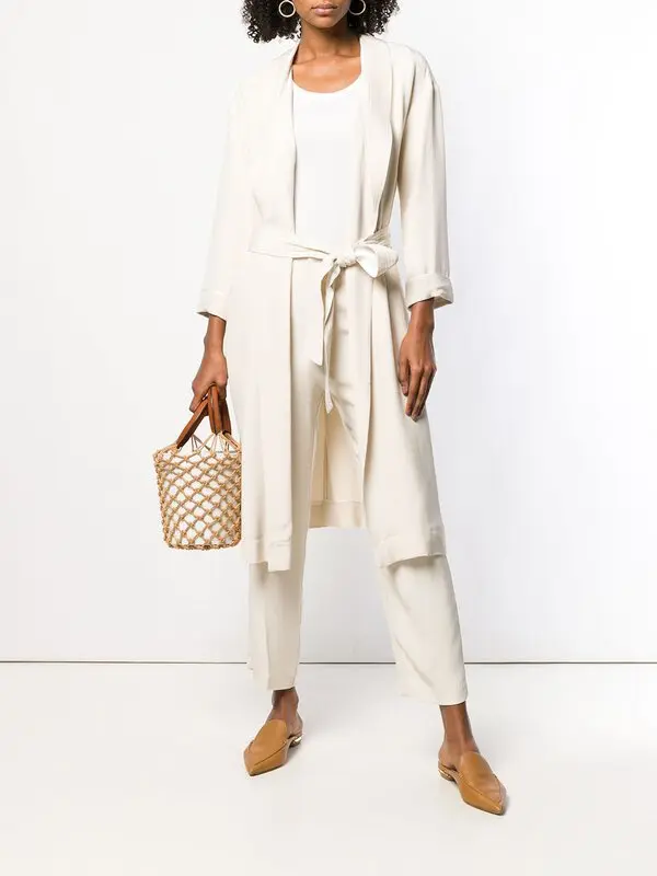 FORTE_FORTE Long Belted Coat