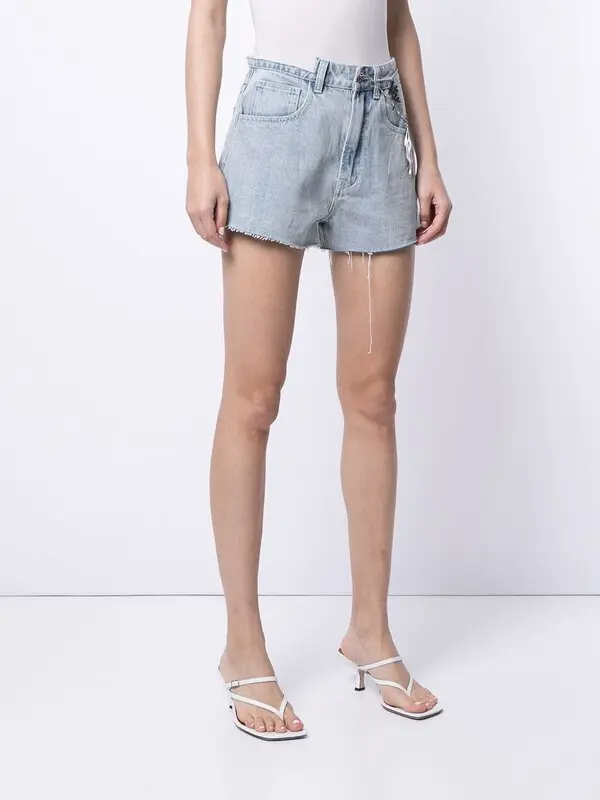 GROUND ZERO High-rise Denim Shorts