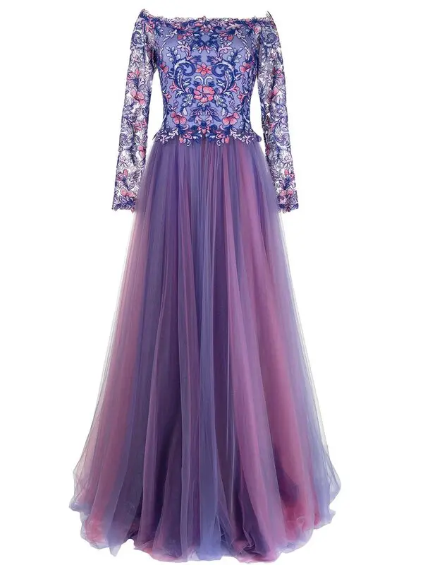 chinese dress ladies Tadashi Shoji Women's Newell Embroidered Blouson Dress