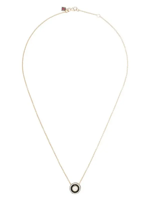 SELIM MOUZANNAR 18kt Diamond Mina Necklace - Pink