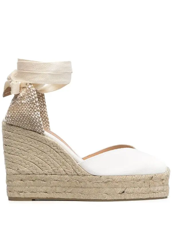 CastaÑer Chiara Espadrille Wedges - White