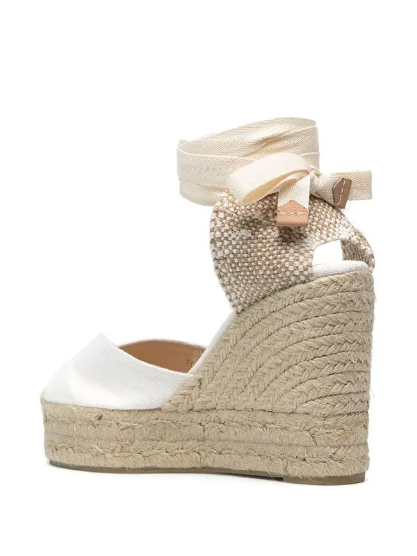 CastaÑer Chiara Espadrille Wedges - White