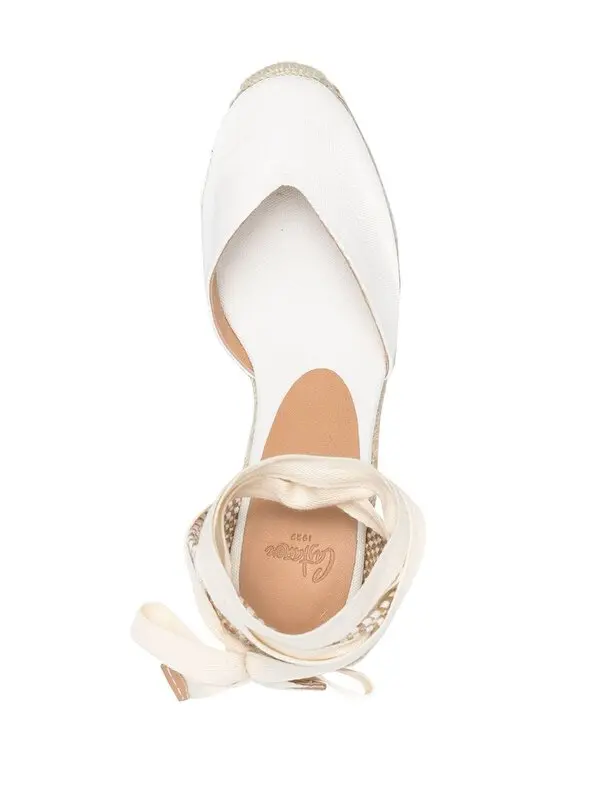 CastaÑer Chiara Espadrille Wedges - White