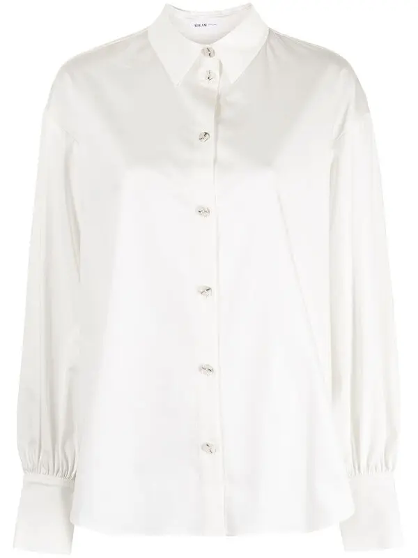 ADEAM Camellia Pleated Poplin Shirt