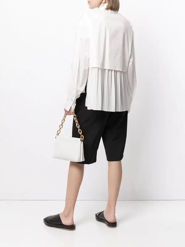ADEAM Camellia Pleated Poplin Shirt