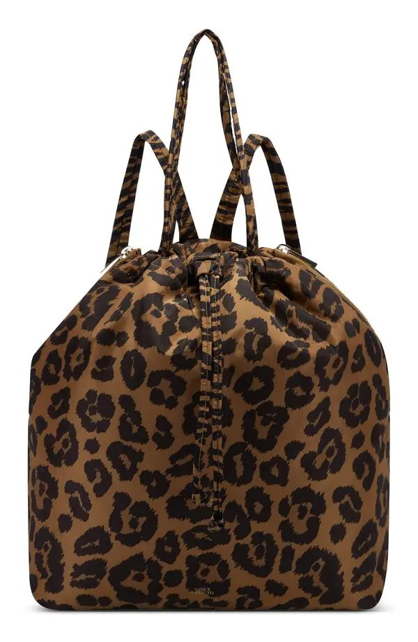 Vince Camuto Harlo Nylon Backpack Brown - Leopard Multi  display picture 1