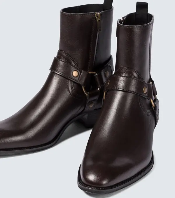 Saint Laurent Wyatt Harness Chelsea Boots