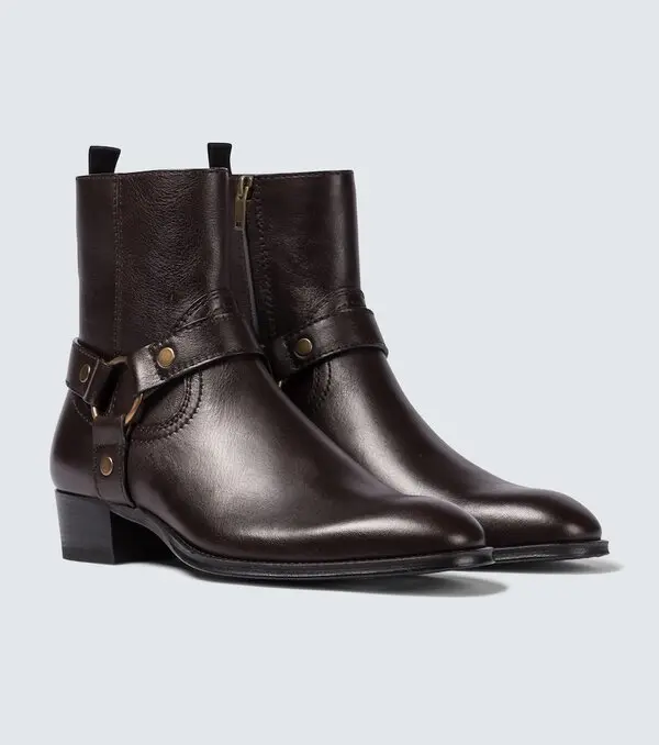 Saint Laurent Wyatt Harness Chelsea Boots