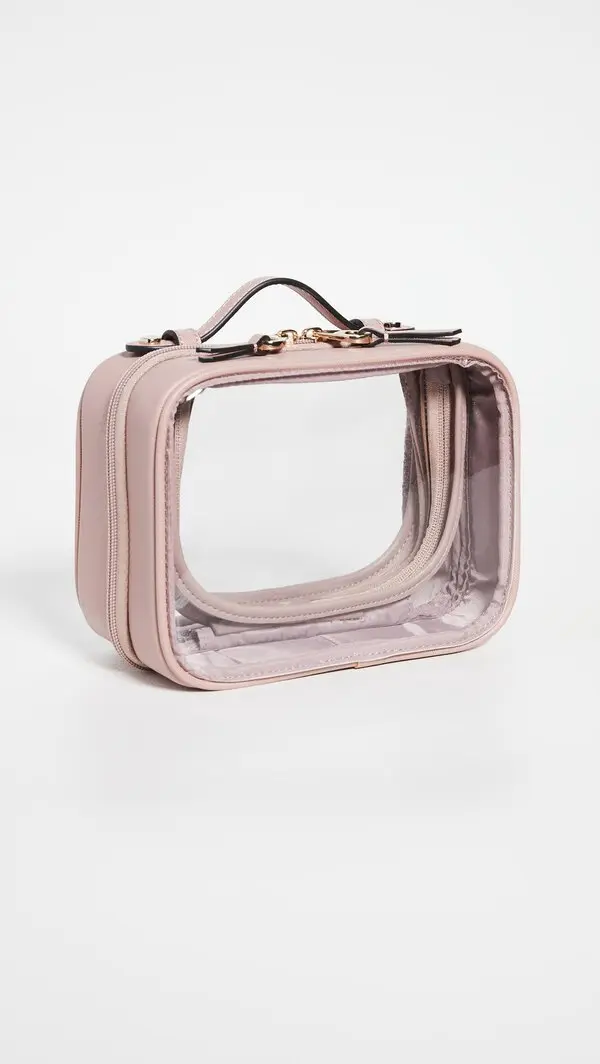 CALPAK Mini Clear Cosmetic Case - Mauve