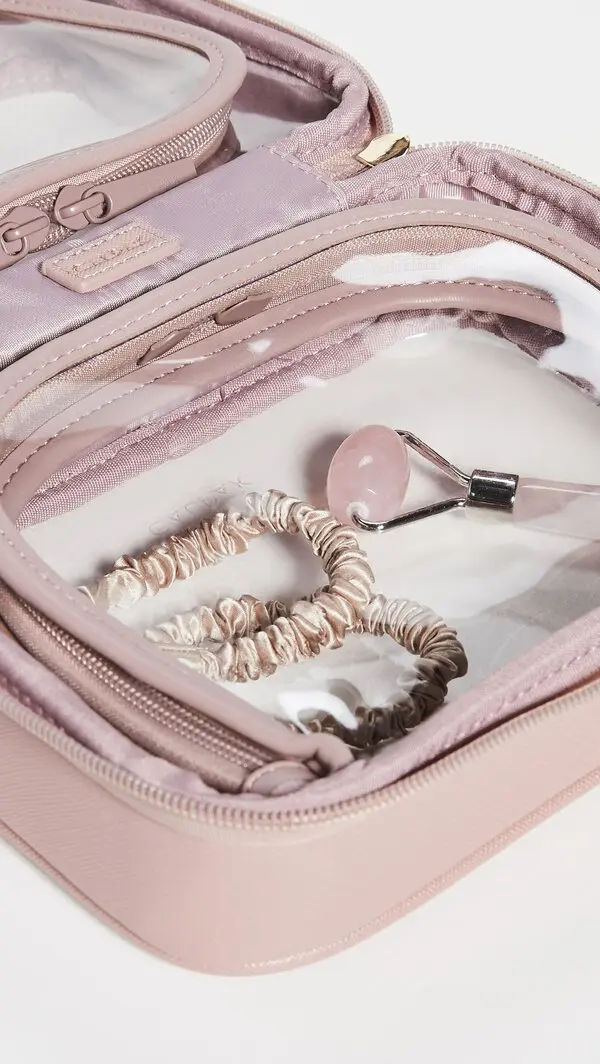 CALPAK Mini Clear Cosmetic Case - Mauve