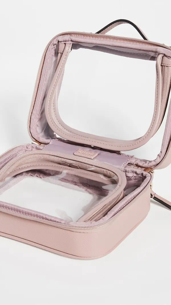 CALPAK Mini Clear Cosmetic Case - Mauve