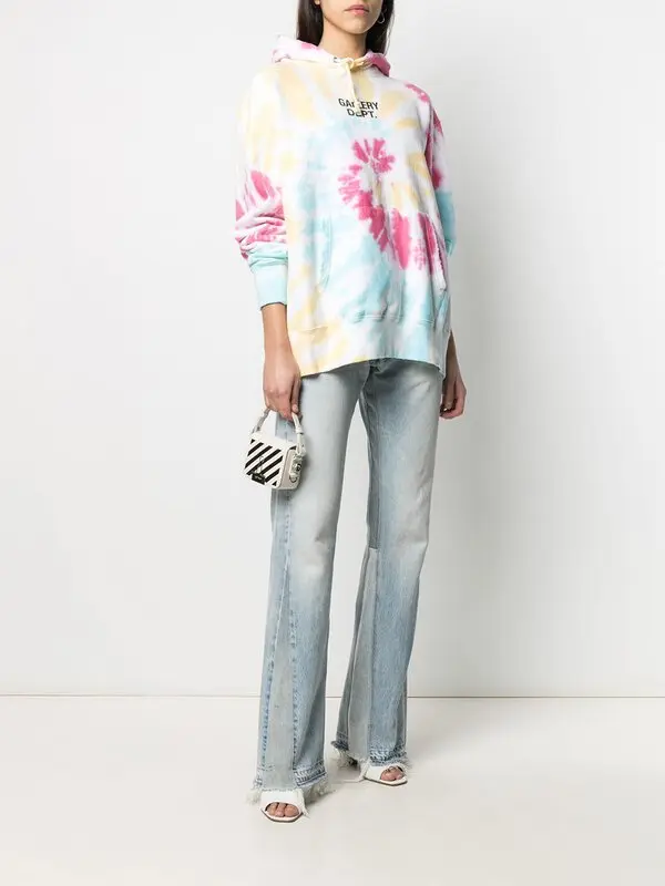 GALLERY DEPT. Tie-dye Print Cotton Hoodie