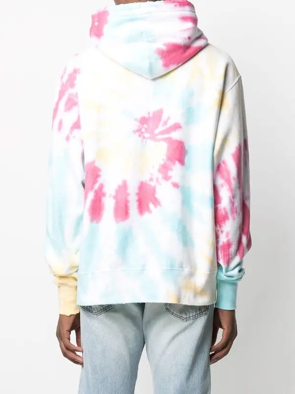 GALLERY DEPT. Tie-dye Print Cotton Hoodie