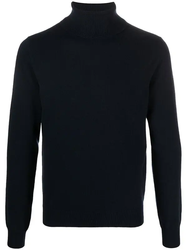 Malo Turtleneck Jumper - Blue