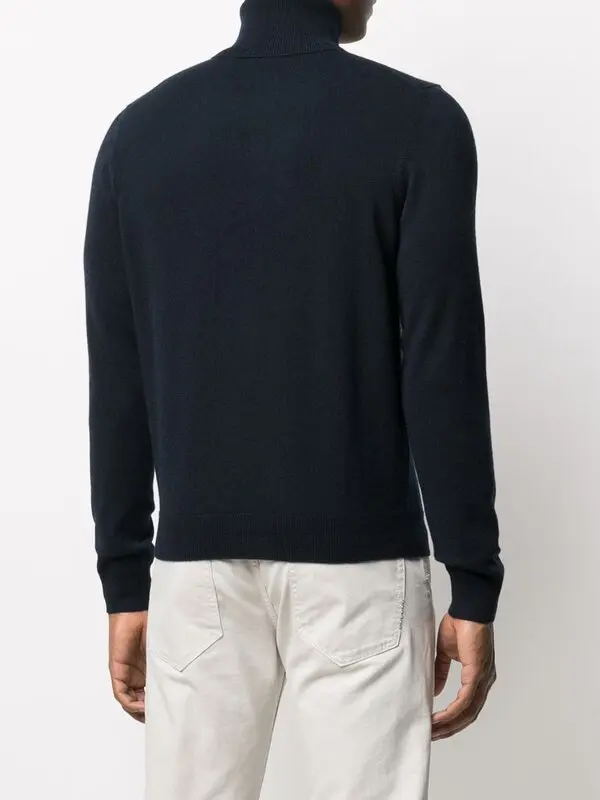 Malo Turtleneck Jumper - Blue