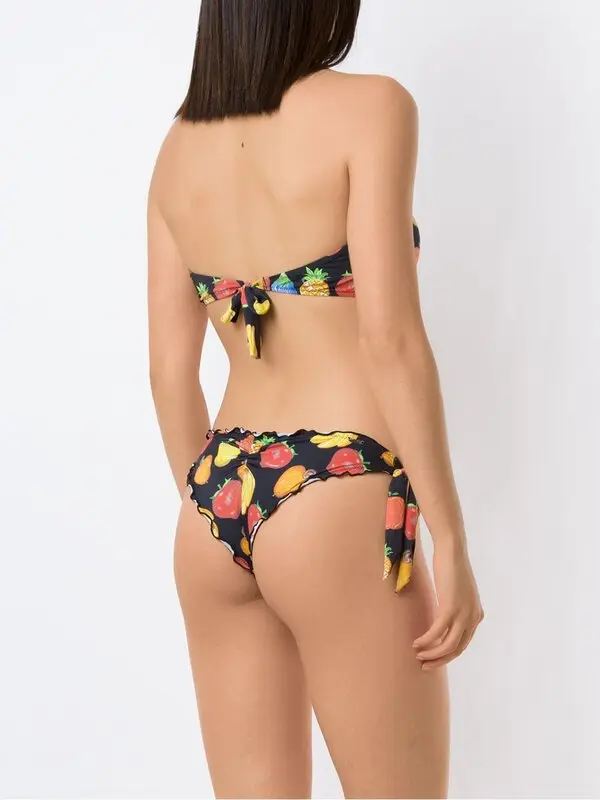 AMIR SLAMA Frufru Bandeau Bikini Set