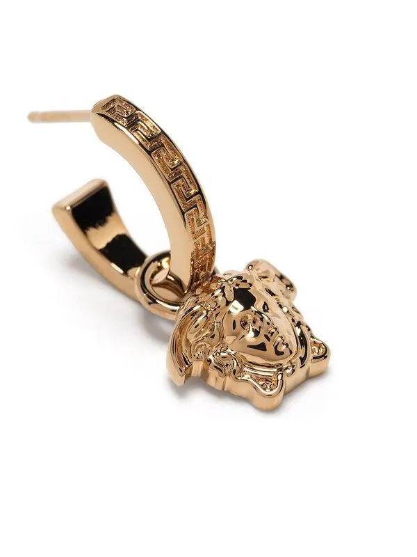 Versace La Medusa Greca Drop Earrings - Gold