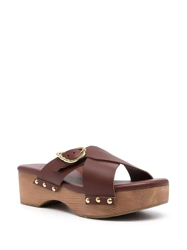 ANCIENT GREEK SANDALS Marilisa Clogs - Brown