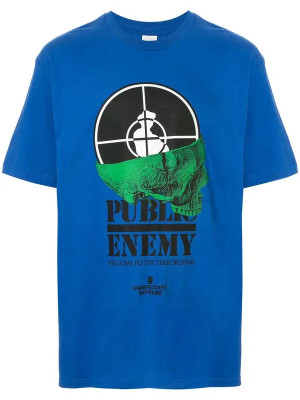 Supreme X Undercover Public Eney Terrordoe Tee - Blue | Editorialist