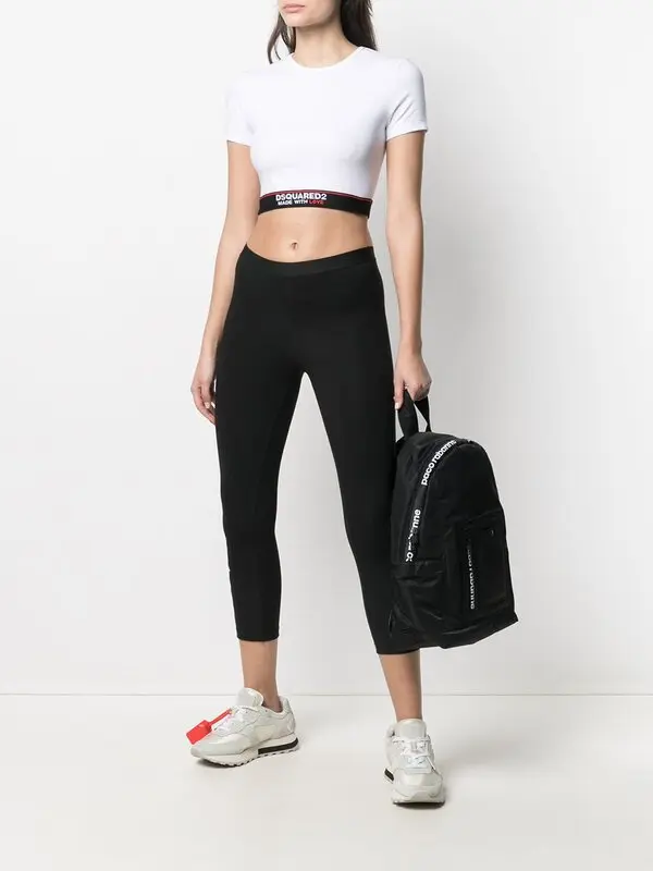 Dsquared2 Logo-print Cropped Leggings