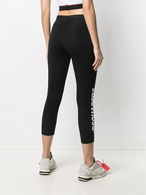 Dsquared2 Logo-print Cropped Leggings