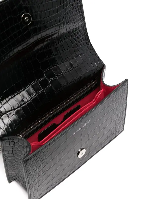 Alexander McQueen Crocodile Effect Bag