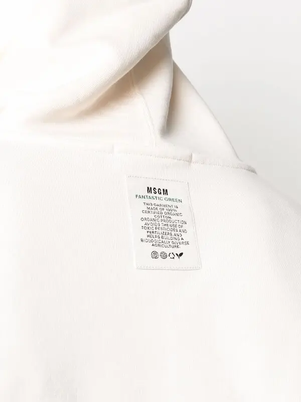 MSGM Future-print Hoodie - Neutrals