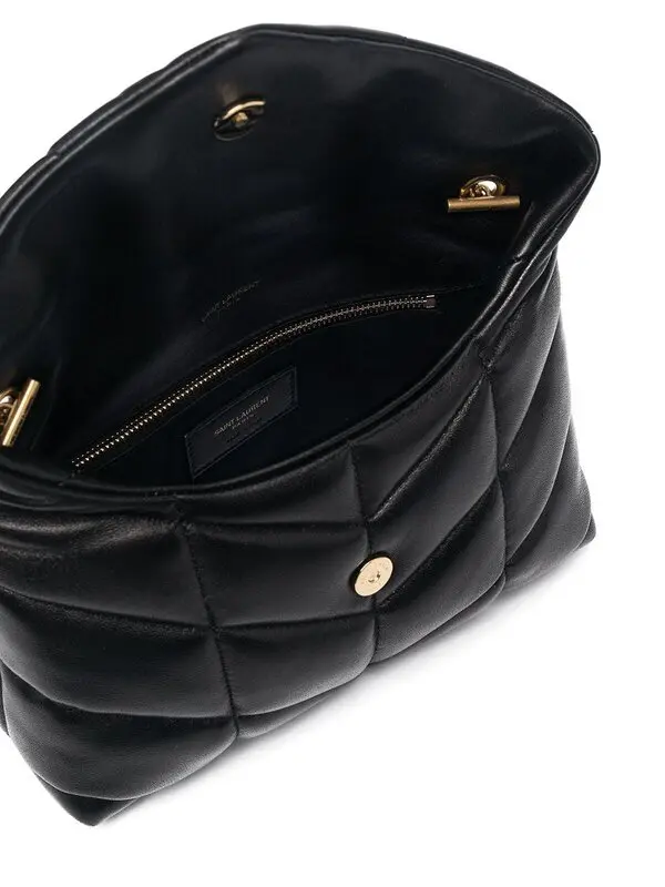 Saint Laurent Lou Lou Puffer Crossbody Bag - Black
