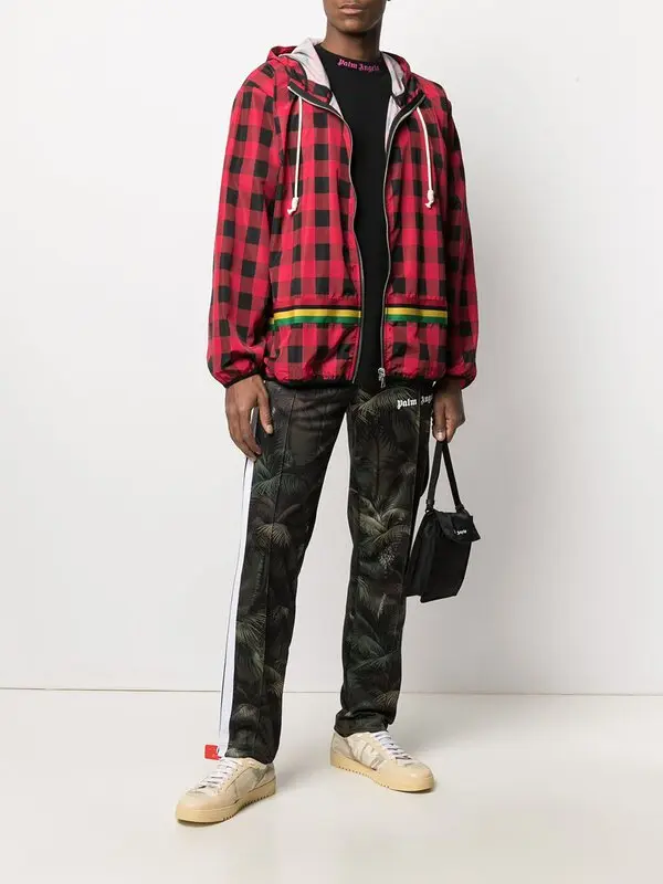 Palm Angels Check-print Hooded Jacket