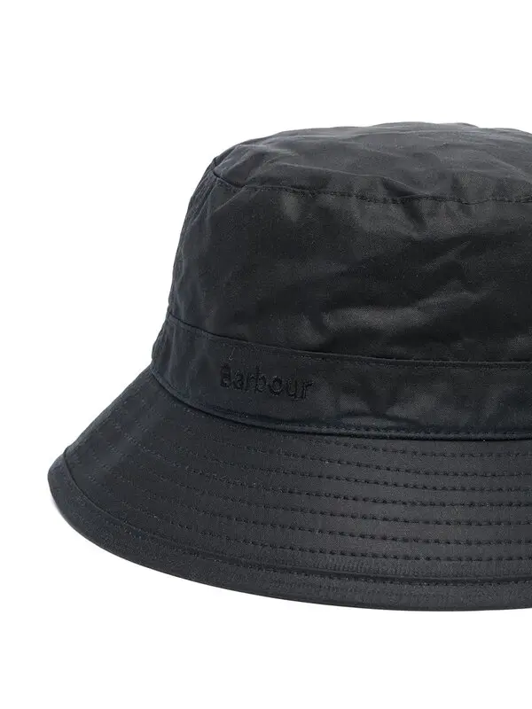 Barbour Logo-embroidered Bucket Hat - Blue