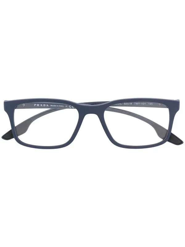 Prada Square-frame Glasses - Blue