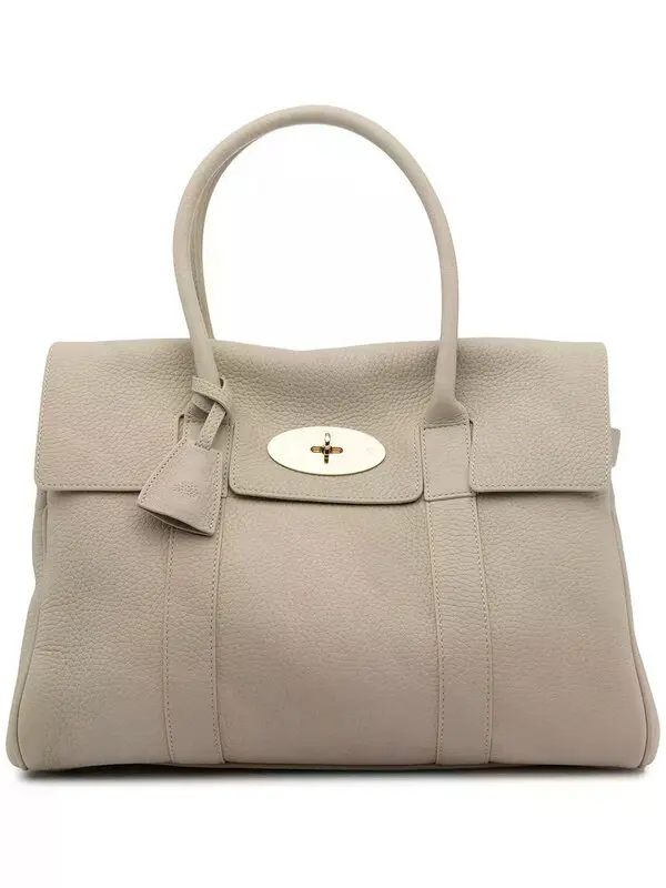 Mulberry Pebbled Leather Tote - Neutrals