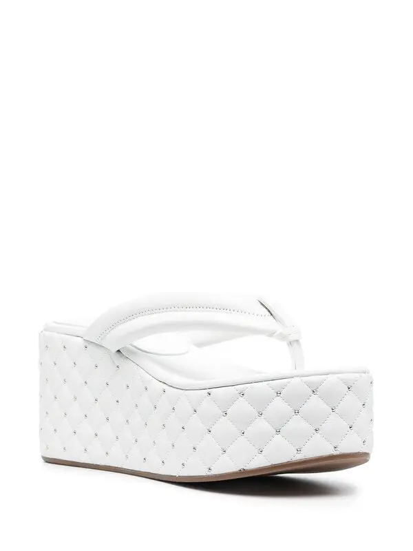 LE SILLA Quilted Platform Sandals