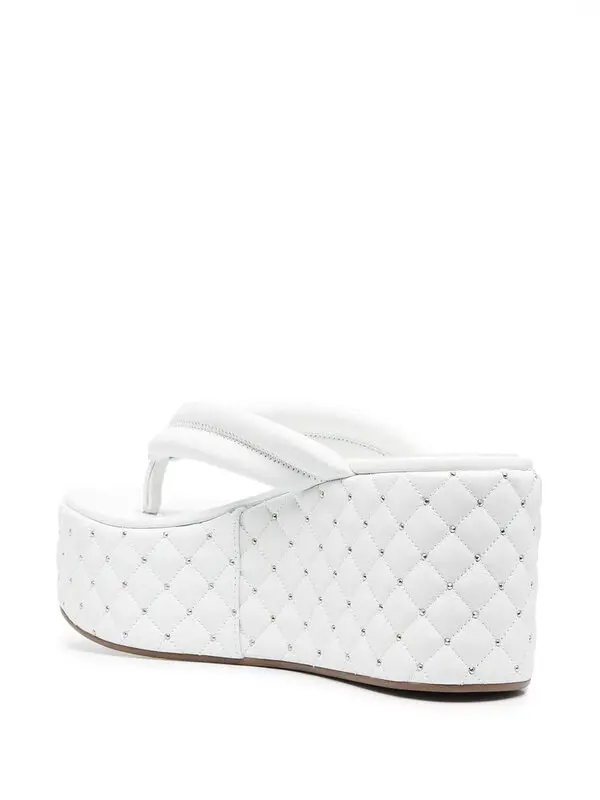 LE SILLA Quilted Platform Sandals