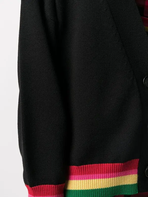 Palm Angels Miami Logo V-neck Cardigan