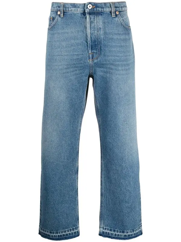Valentino Garavani Dual-material Denim Trousers