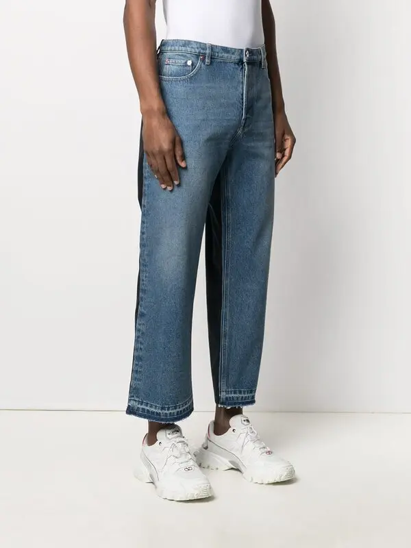Valentino Garavani Dual-material Denim Trousers