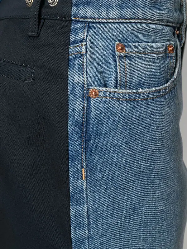 Valentino Garavani Dual-material Denim Trousers