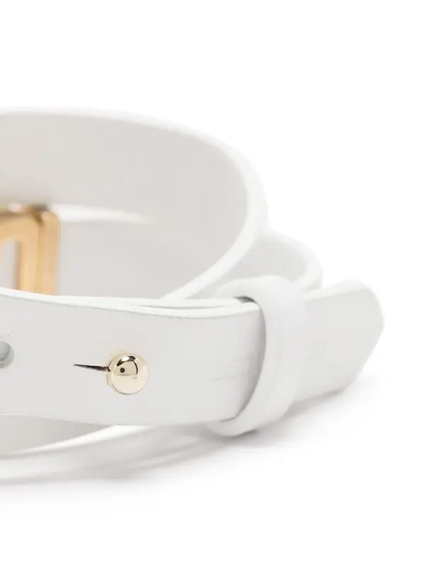 Dsquared2 Icon Wraparound Leather Bracelet - White
