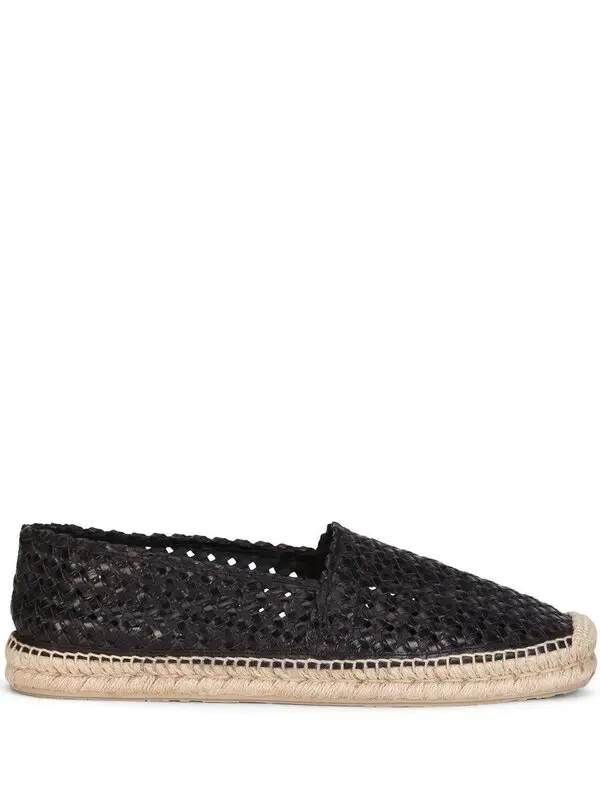 Dolce & Gabbana Woven Leather Espadrilles