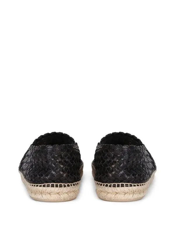 Dolce & Gabbana Woven Leather Espadrilles