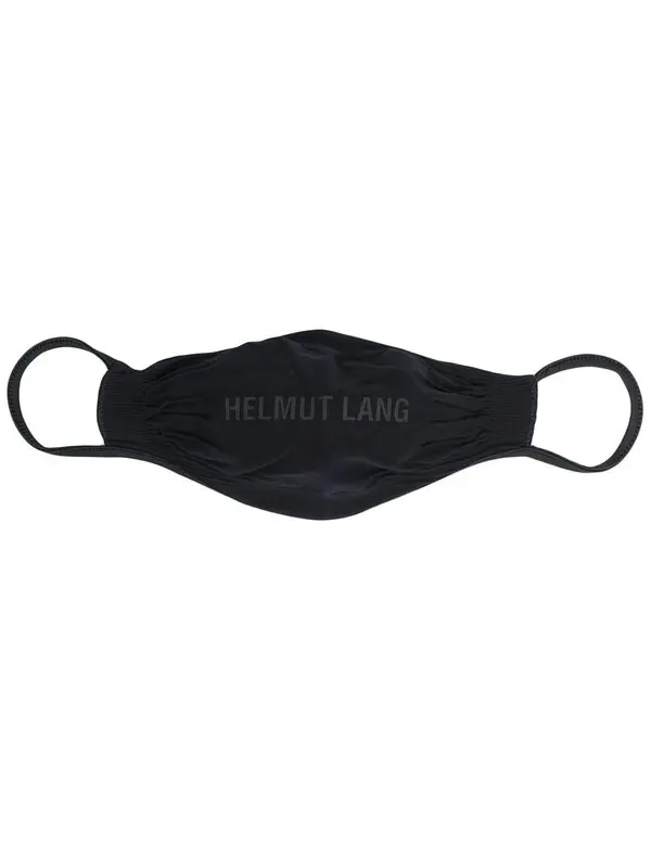 Helmut Lang Logo-print Face Mask - Black
