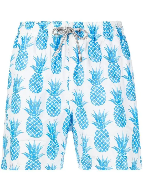MC2 SAINT BARTH Pineapple-print Swim Shorts