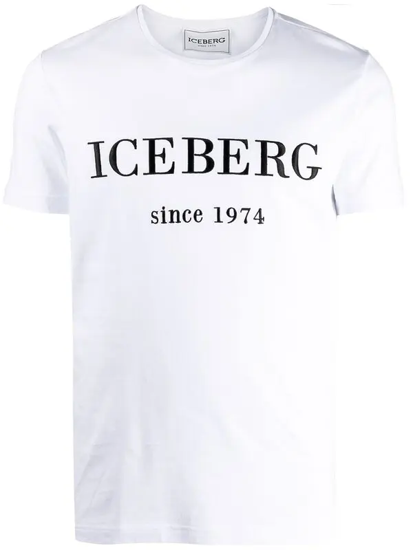 Iceberg Logo Print T-shirt - White