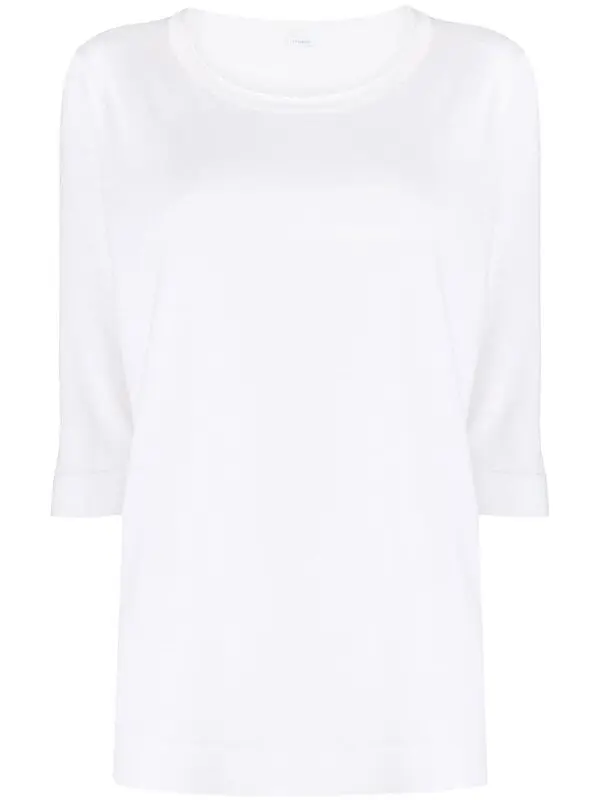 Malo Back-pleat T-shirt - White